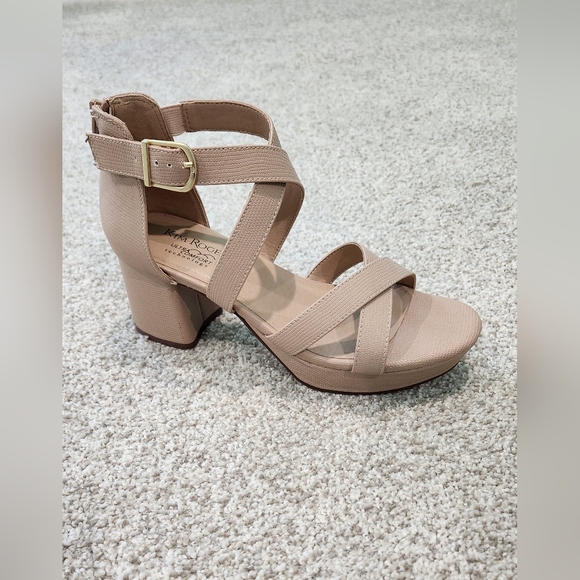 Kim Rogers | Shoes | Kim Rodgers Nude Sandal Heels Size 8m Brand New ...